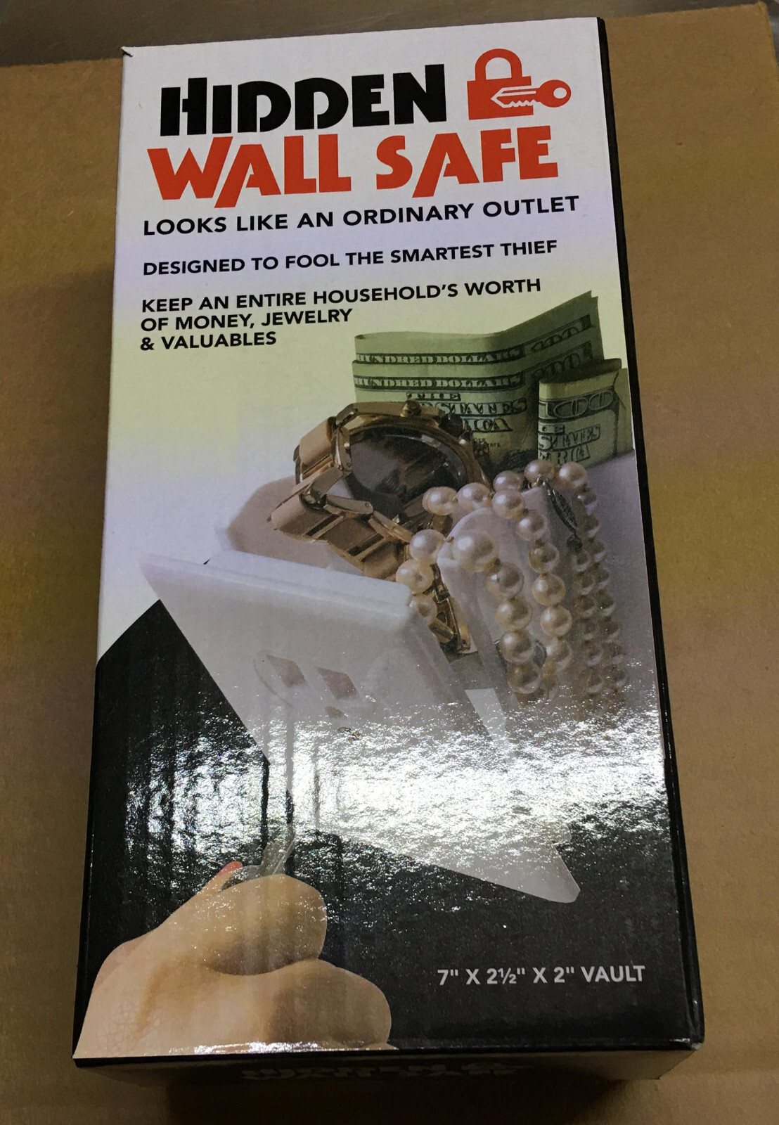 Hidden Wall Safe Outlet Receptacle diversion hide a way stash box fake ...