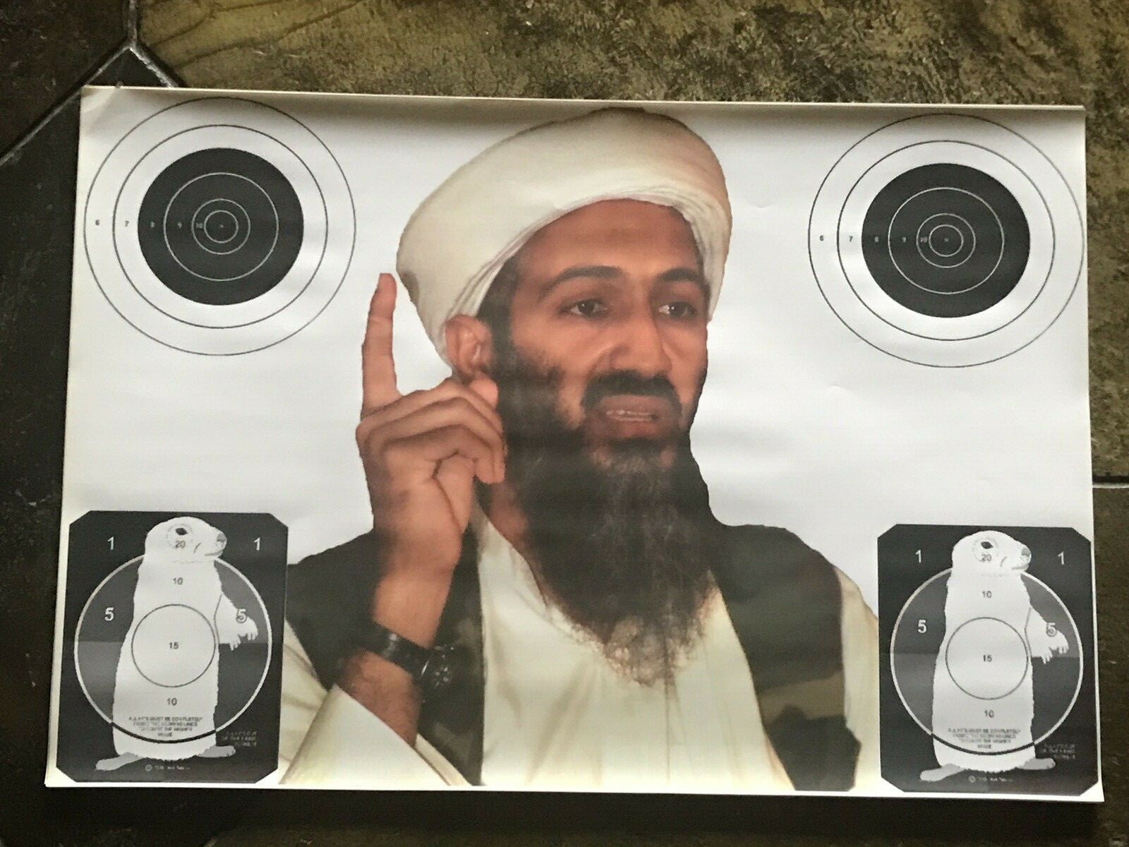 Osama Bin Laden Targets For Shooting