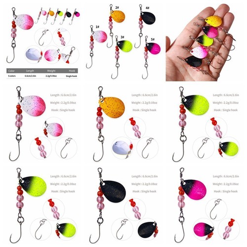 5Pcs Walleye Rigs Fishing Lure Rig Spinner Rig Crawler Harness Spinner ...