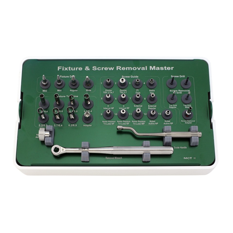 Implant Fixture & Fractured Screw Removal Kit NeoBiotech SR MCT FSRK-02 Haenaem | eBay