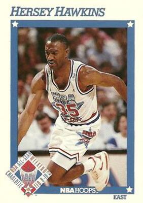 #252 Hersey Hawkins - Philadelphia 76ers - 1991-92 Hoops Basketball | eBay