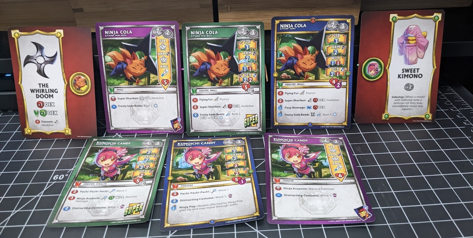 Super Dungeon Explore Ninja Cola and Kunoichi Candy Promotional Card ...