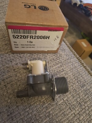 Genuine OEM LG 5220FR2006H Washer Hot Water Valve Brand NEW In Box | eBay