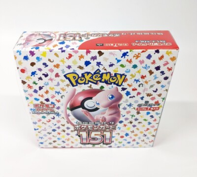 **US No Plastic Shrink Wrap Japanese Pokemon 151 Booster Box** -Kid ...