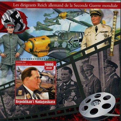 Madagascar German Leaders WWII World Word II Hermann Gor-ing Sov. Sheet ...