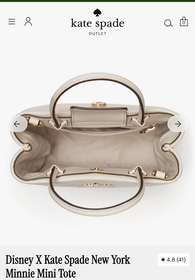 Kate Spade Disney X KSNY Mickey and Minnie Mouse Mini Tote | eBay UK