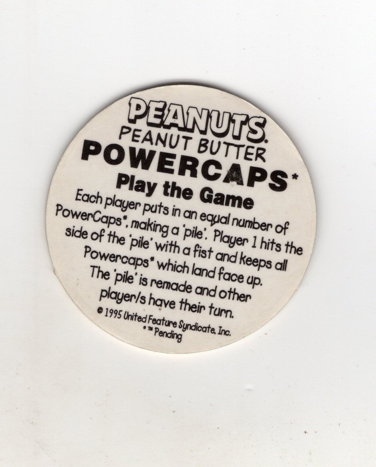 Sanitarium Australia Peanuts Power Caps. #10 Charlie Brown playing ...