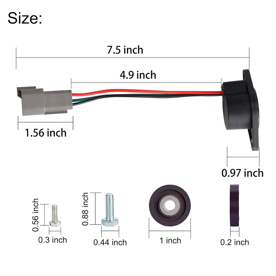 10L0L (High Speed Magnet) Speed Sensor for Club Car IQ DS and Precedent ...