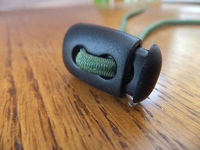 10 x Dual 5mm Hole Cord Locks Strong Spring Fastener clip cord locks ...