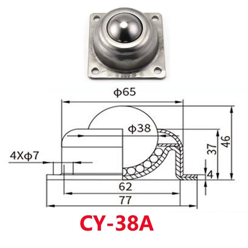 xike CY-38A Steel ball 80kg load capacity conveyor wheel roller ball ...