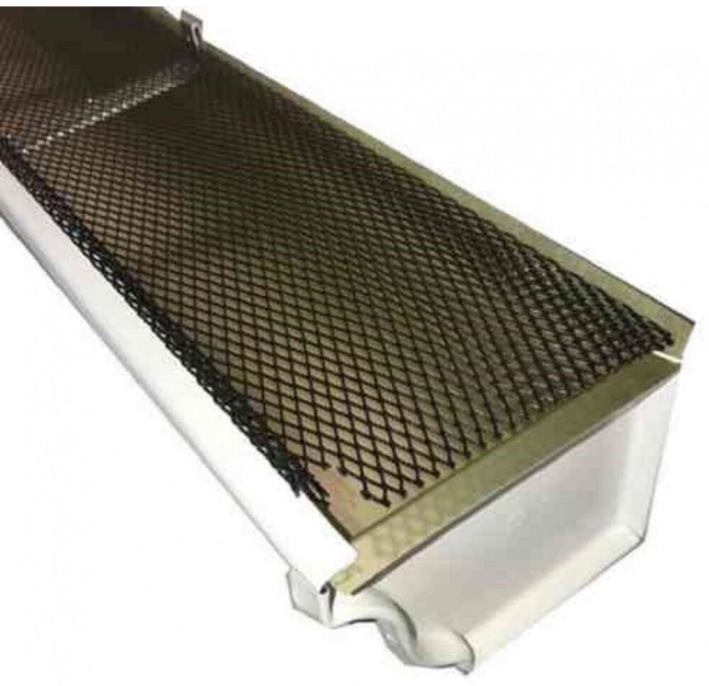 Gutter Guard 25 Pack Spectra Metals 5 in. x 4 ft. Armour Lock Self ...