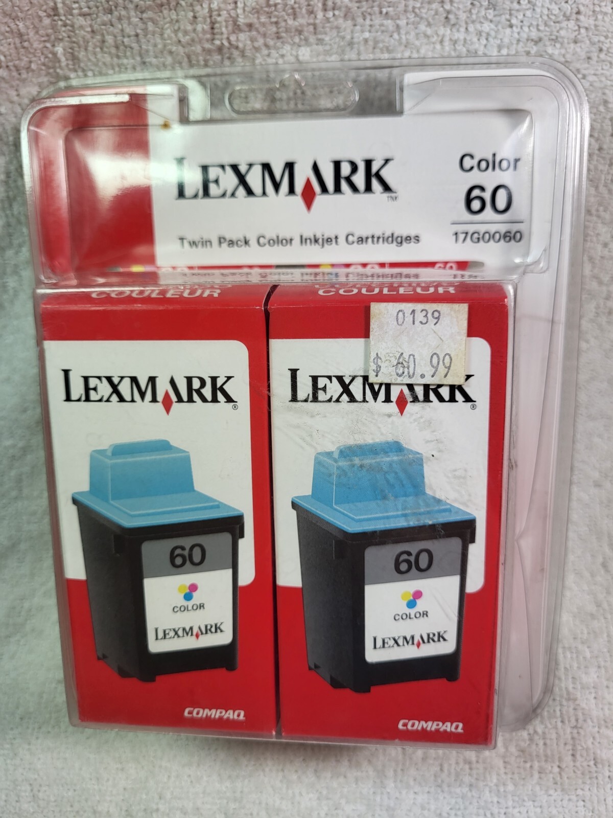 Lexmark 60 Color Ink Cartridge 17G0060 NIP Twin Pack | eBay