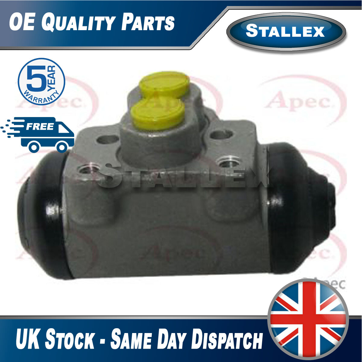 Fits Mitsubishi L200 2006-2015 2.5 D Wheel Brake Cylinder Rear Stallex ...