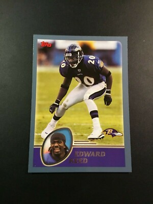 2003 Topps # 279 EDWARD REED Baltimore Ravens Sharp LOOK ! | eBay