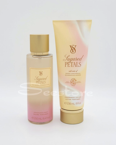 Victoria's Secret Sugared Petals Body Mist Spray & Body Lotion Set of 2 ...