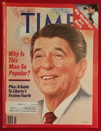 TIME MAGAZINE, Ronald Reagan, July 7, 1986; Vintage; Very Good! See ...