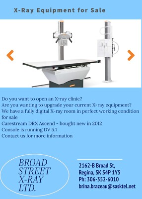 x ray machine - Carestream DRX Ascend - bought new in 2012Console is ...