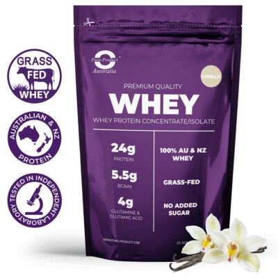 5KG - WHEY PROTEIN ISOLATE / CONCENTRATE - VANILLA - WPI WPC POWDER ...