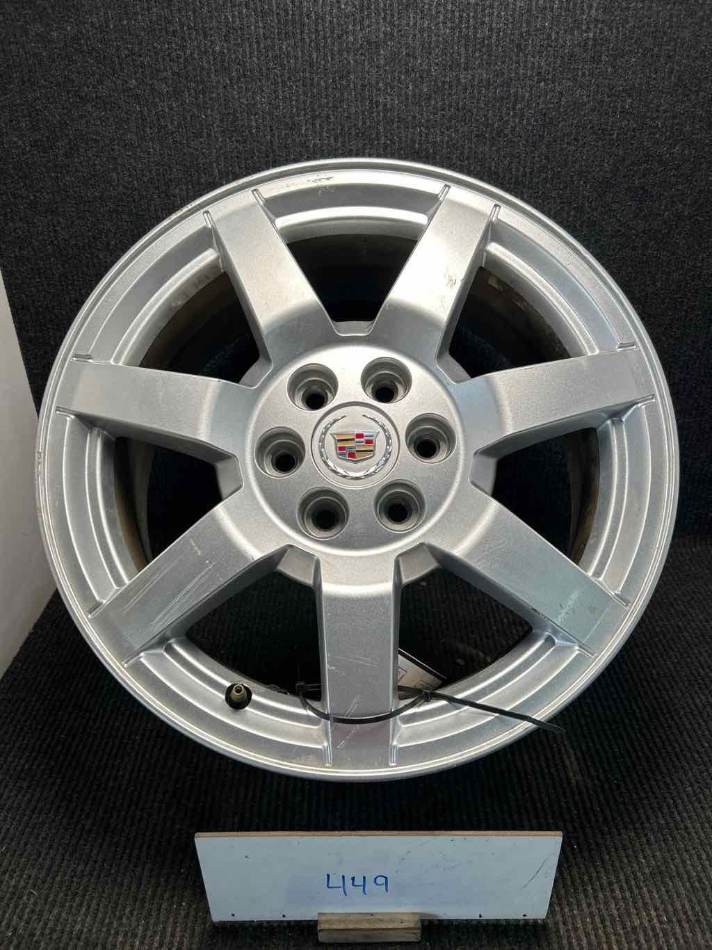 17 X 7.5 7 Spoke OEM Cadillac Alloy Wheel All Painted Silver 04593 for ...
