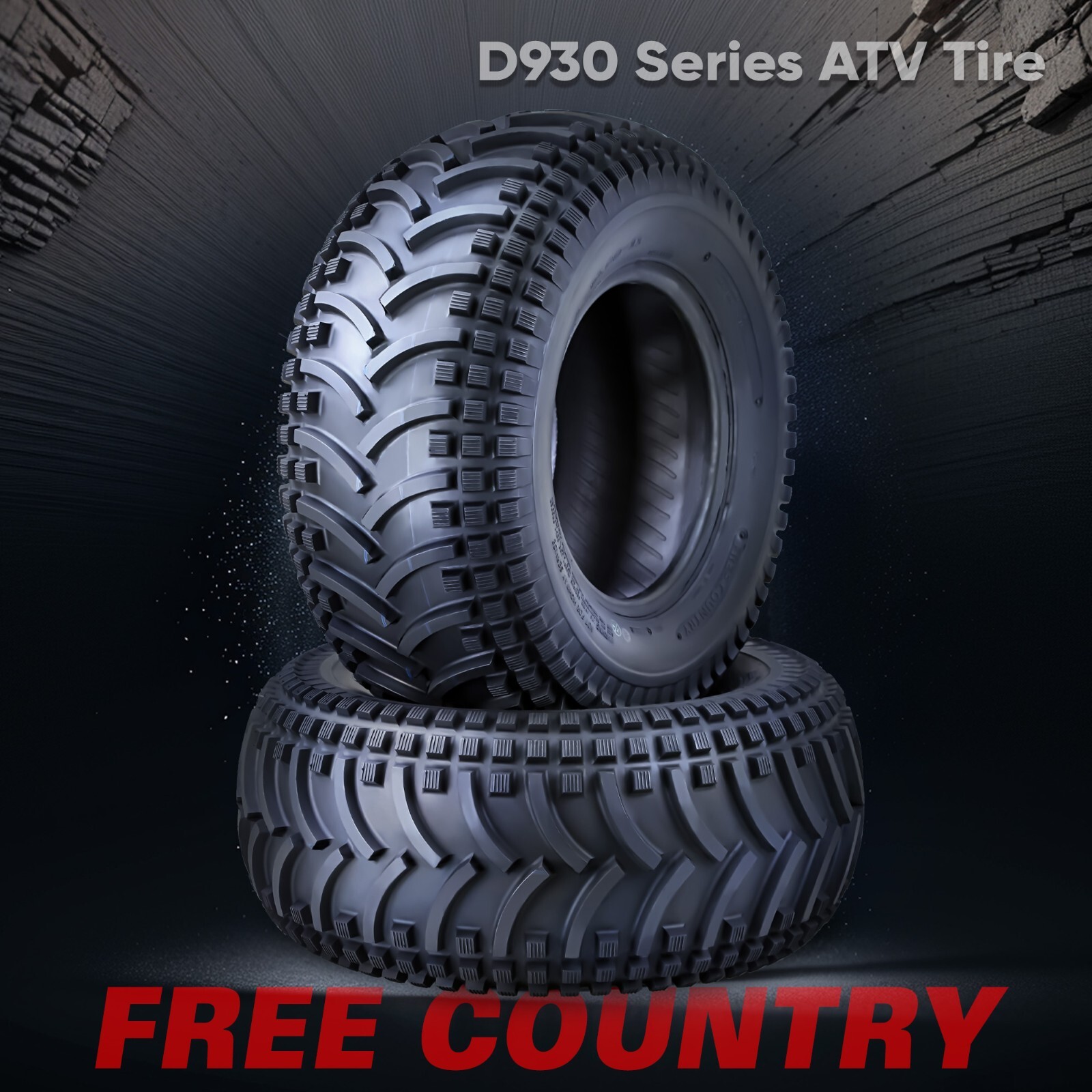 2 FREE COUNTRY 22X11-8 ATV tires 22x11x8 22X11.00-8 22x11.00x8 4PR D930 ...
