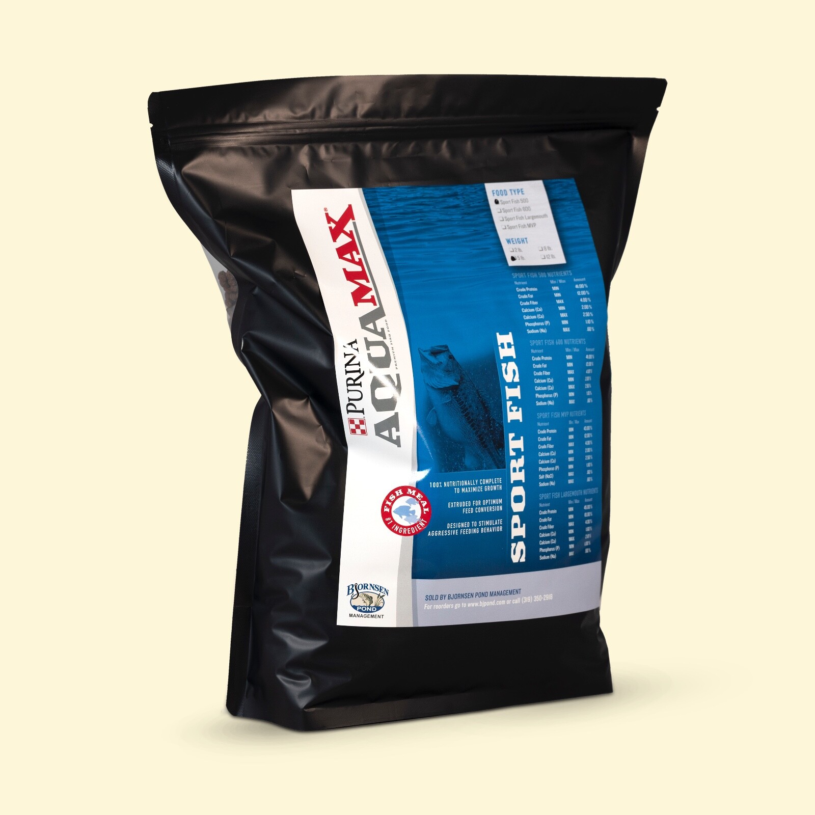 Purina Aquamax Sport Fish 500 Fish Food - 5 lb - Cichlid+Koi - BjPond ...