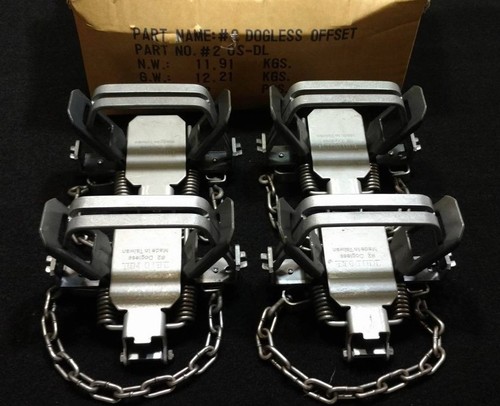 4 BRIDGER #2 DOGLESS OS TRAP COIL SPRING TRAPPING COYOTE BOBCAT FOX ...