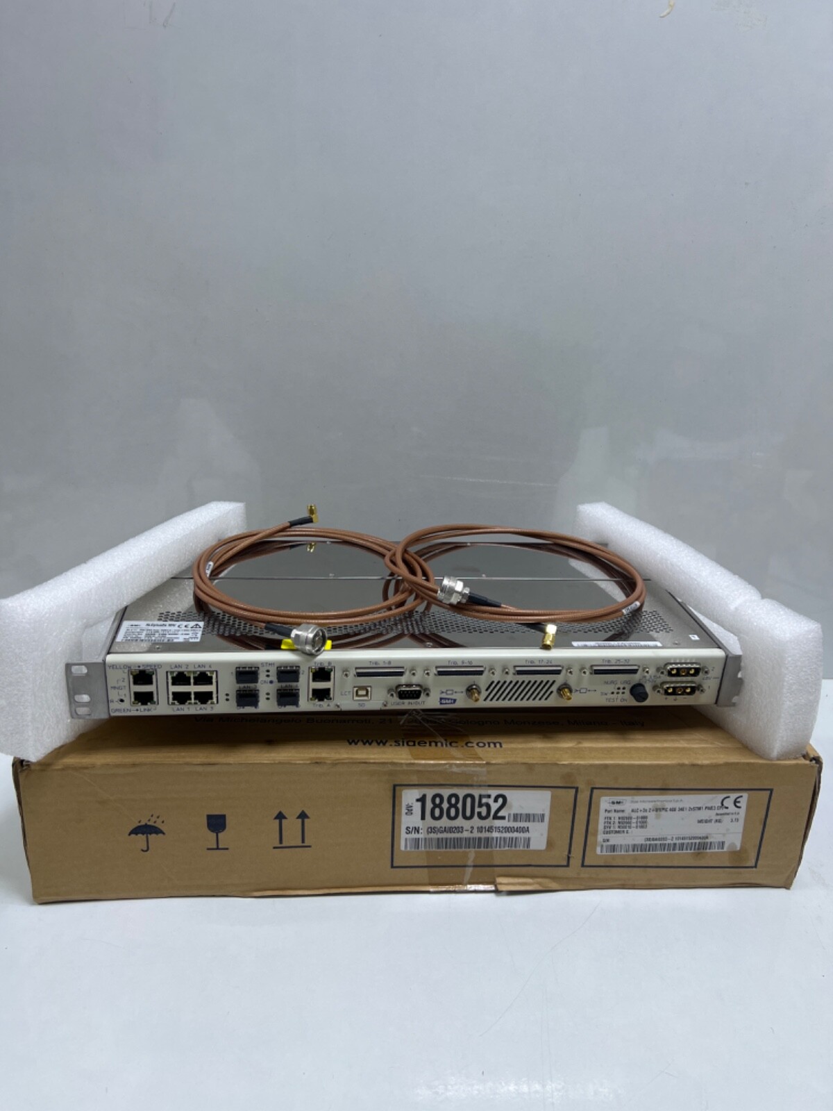 SMC siae Microelettronica ALplus2e IDU , ALC+2e+0/XPIC 4GE 24E1 2xSTM1 ...