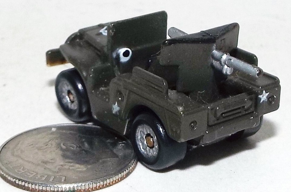 Small Micro Machine WWII type M-37 Weapons Carrier W/Anti-Tank Gun ...