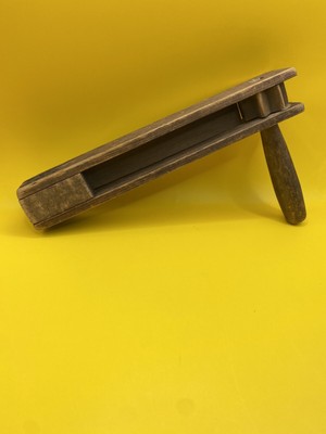 Hand Operated Gas Alarm Wooden Clacker Ww1 Era Antique Rattle Ratchet ...