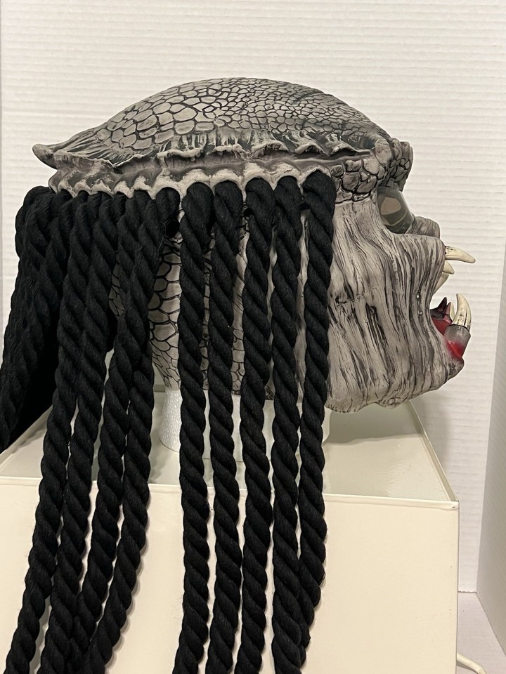 Alien vs Predator Mask w/ Dreads Halloween Cosplay Costume Full Face ...