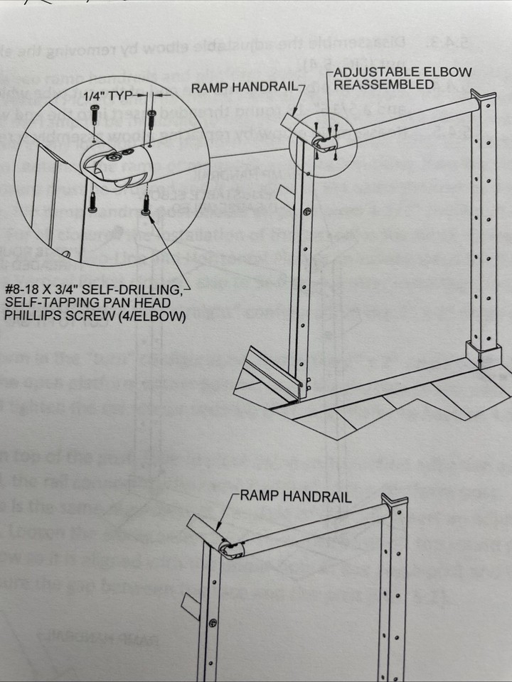 EZ-Access Wheelchair Pathway 3G Ramp Adjustable Elbow New Style Closure ...