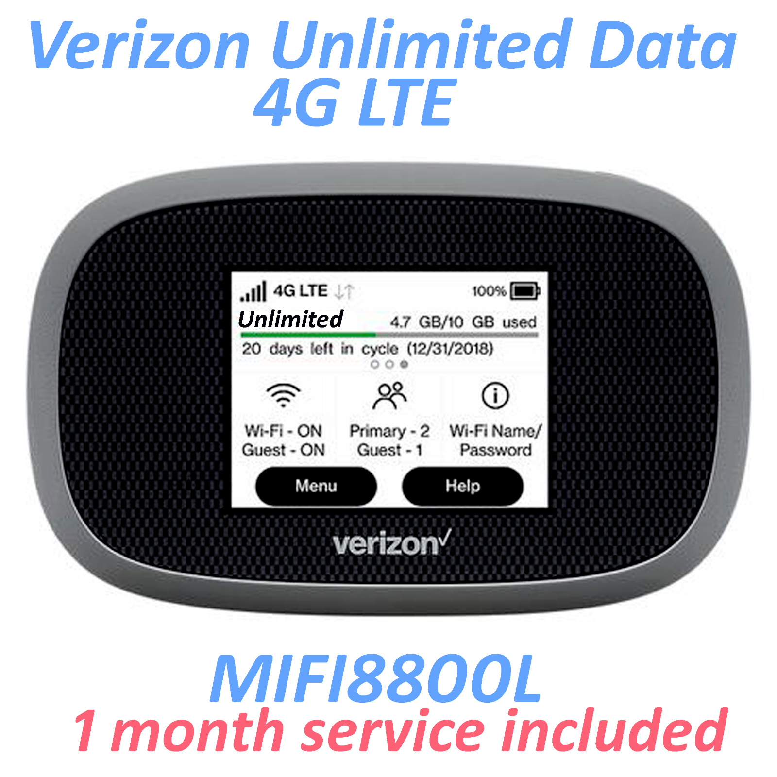 VERIZON UNLIMITED DATA HOTSPOT - RURAL OR HOME INTERNET SOLUTION - FREE ...
