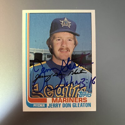JERRY DON GLEATON 1982 TOPPS AUTOGRAPHED SIGNED AUTO BASEBALL CARD | eBay