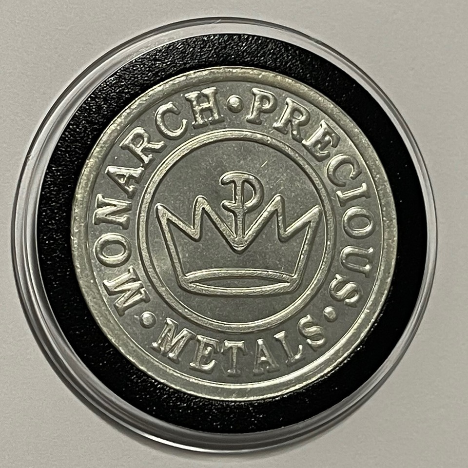 Monarch Silver Buck Collector Coin 1 Troy Oz .999 Fine Silver Medal ...