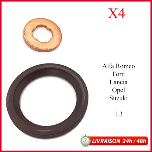 4x Joint d'injecteurs 1.3 TDCI DDIS pour Mito Ka Agila Astra H J Corsa ...