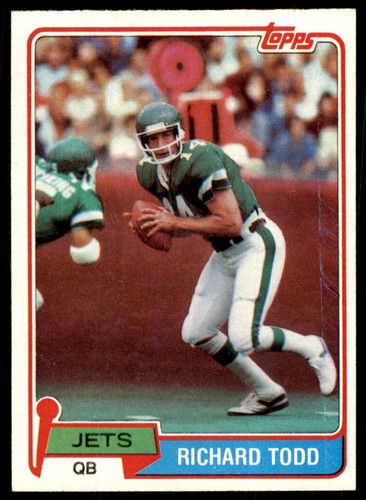 1981 TOPPS' RICHARD TODD* NEW YORK JETS #315 | eBay
