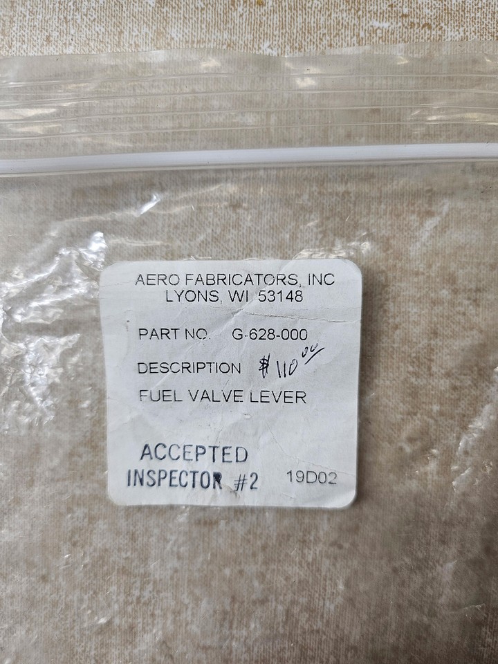 Experimental Aircraft Fuel Valve Wag-Aero G-628-000 | eBay