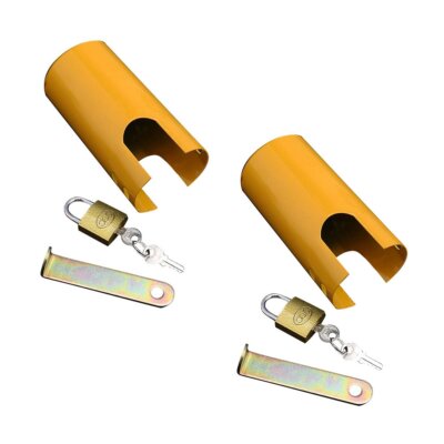 2X Lock Tap Protective Cover Outdoors Garden Lock Faucet Tap Lockable ...