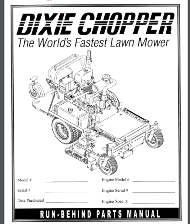 Dixie Chopper Parts Diagram