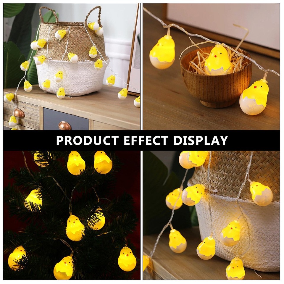 Festival String Light Egg-shaped Fairy Lights Chicken LED Portable ...