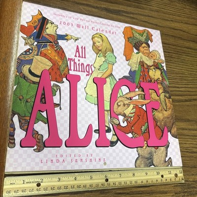 Rare Vintage All Things Alice in Wonderland 2005 Wall Calendar / Linda ...