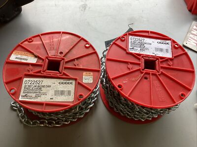 lot of two 70’ rolls Campbell 0722527 twist link machine chain 2/0 new ...