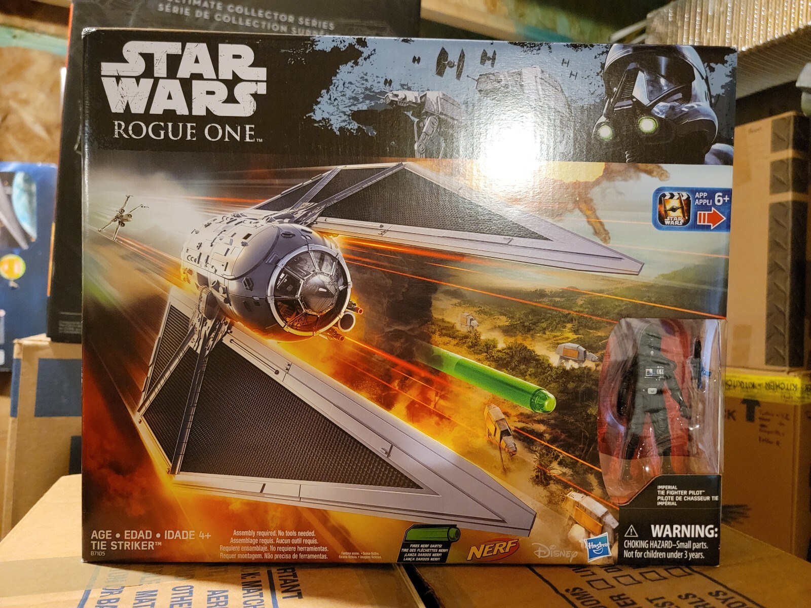 Hasbro Star Wars Rogue One Tie Striker Vehicle w/ Imperial Fighter ...
