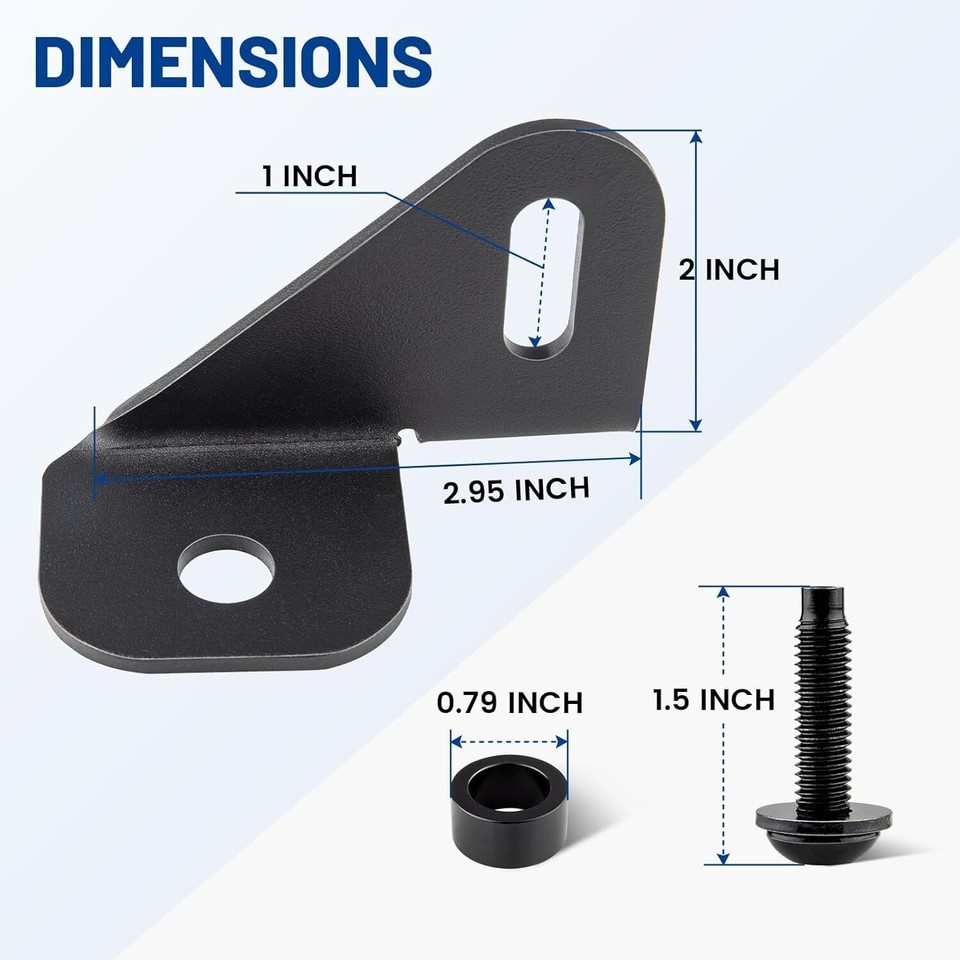 CB Ham Radio Antenna Mount Bracket For Jeep Wrangler JL Gladiator JT ...