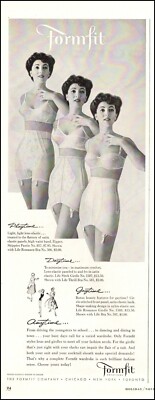 1950s vintage lingerie AD FORMFIT Life Romance Bras and Girdles 3 ...