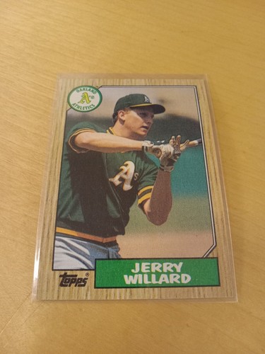 1987 Topps #137 JERRY WILLARD Oakland Athletics Baseball Card, Catcher ...