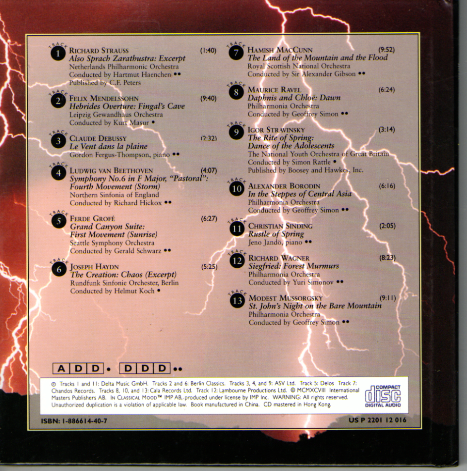 In Classical Mood- Forces of Nature (CD w/Book 1998) Vol. 16 | eBay