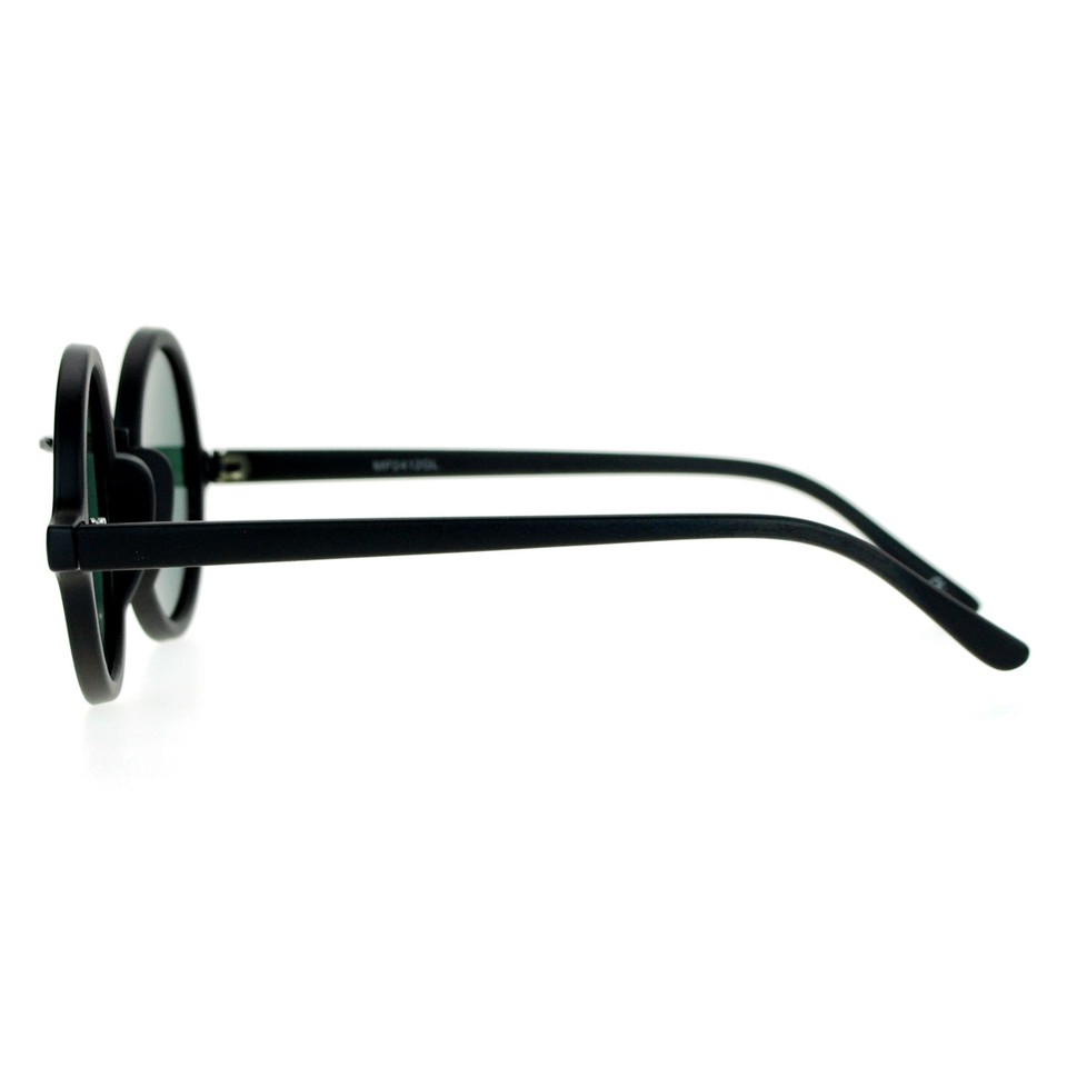 Glass Lens Sunglasses Vintage Designer Fashion Round Circle Frame | eBay