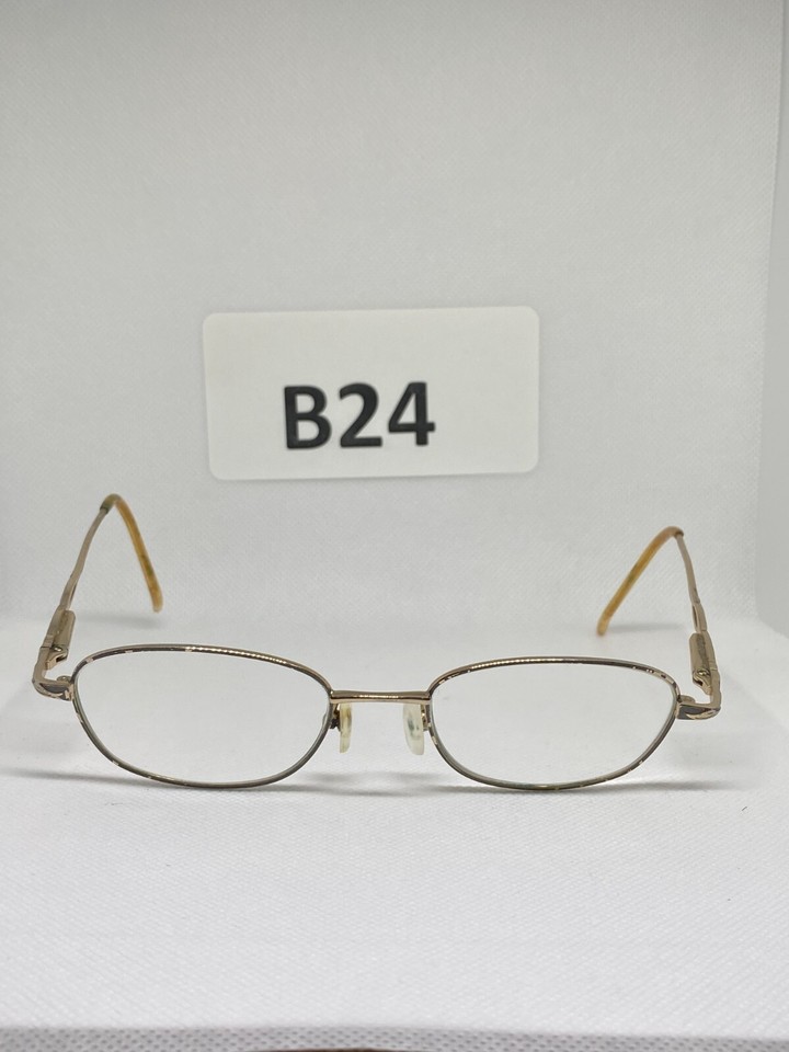 JSJ Tulip Gold/Brown Eyeglasses 135 50-18 | eBay
