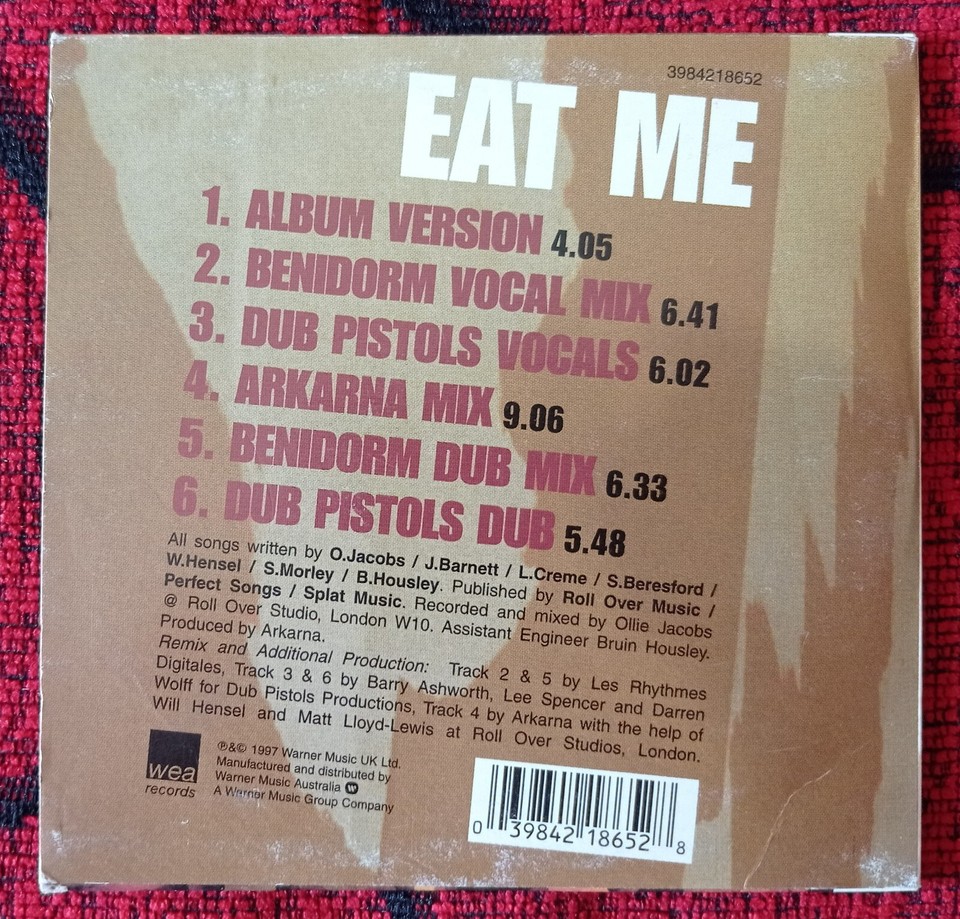 ARKARNA ** Eat Me ** ORIGINAL 1997 Australia CD MAXI SINGLE | eBay